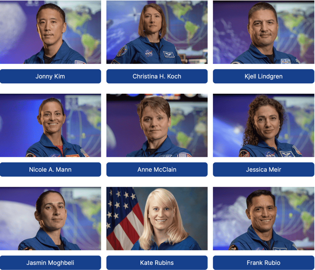 NASA names 18 Artemis astronauts - SpaceWatch.Global