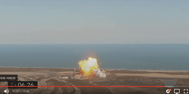 Starship SN9 explodes on the pad after high-altitude test - SpaceWatch ...