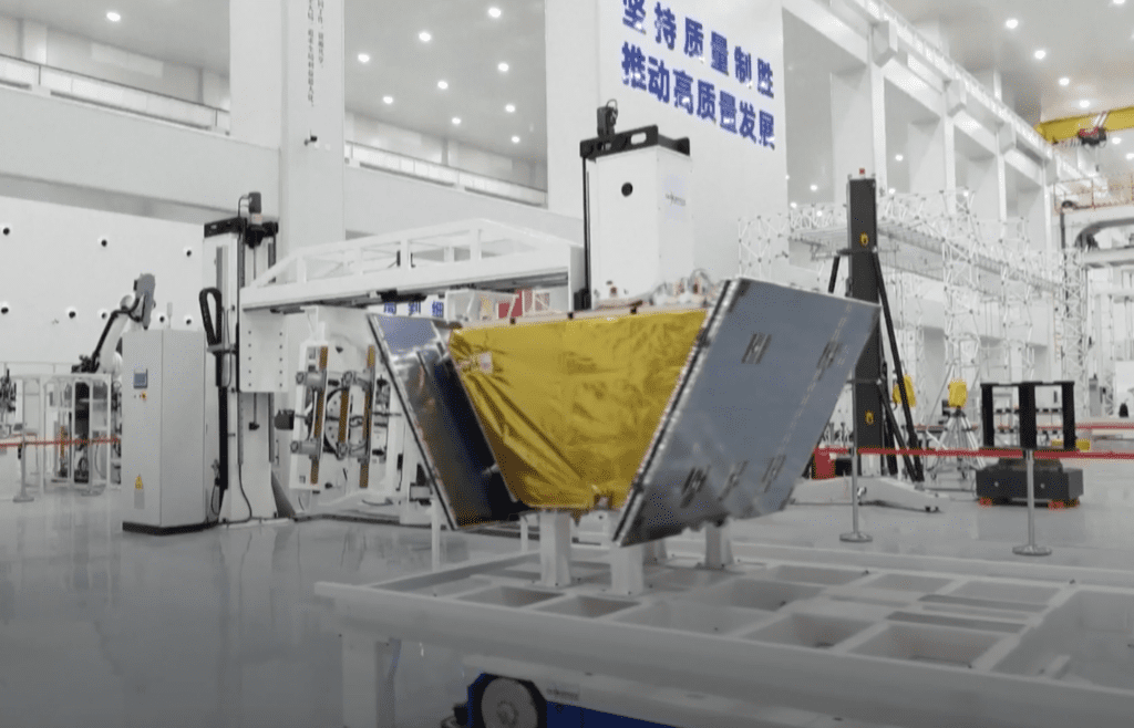 A sneak peek into China's first smart satellite production line ...