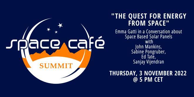Register Today For Our Space Café Summit by Dr Emma Gatti: "The Quest ...
