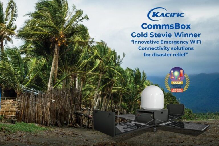 Kacific Wins the Gold Stevie Award for CommsBox Kacific Wins the Gold Stevie Award for CommsBox