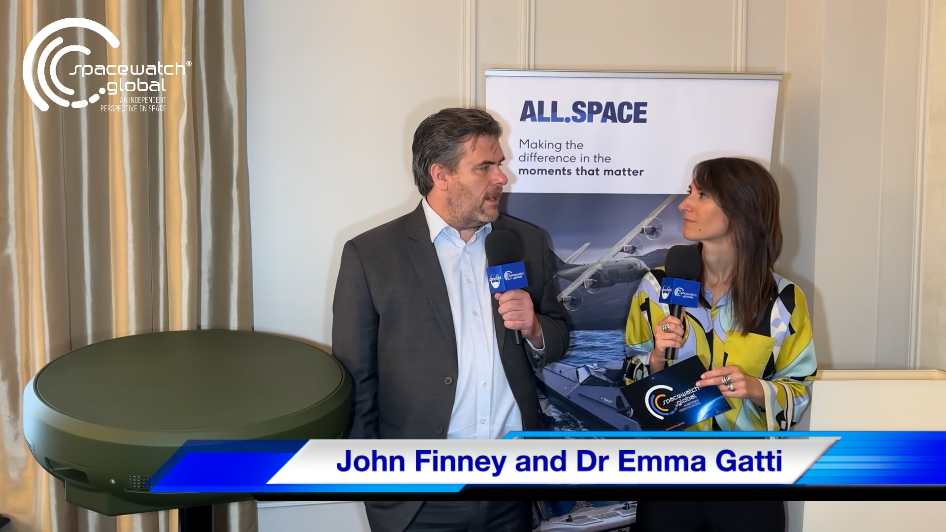 WSBW 2023 - Interview with John Finney of ALL.Space - SpaceWatch.Global