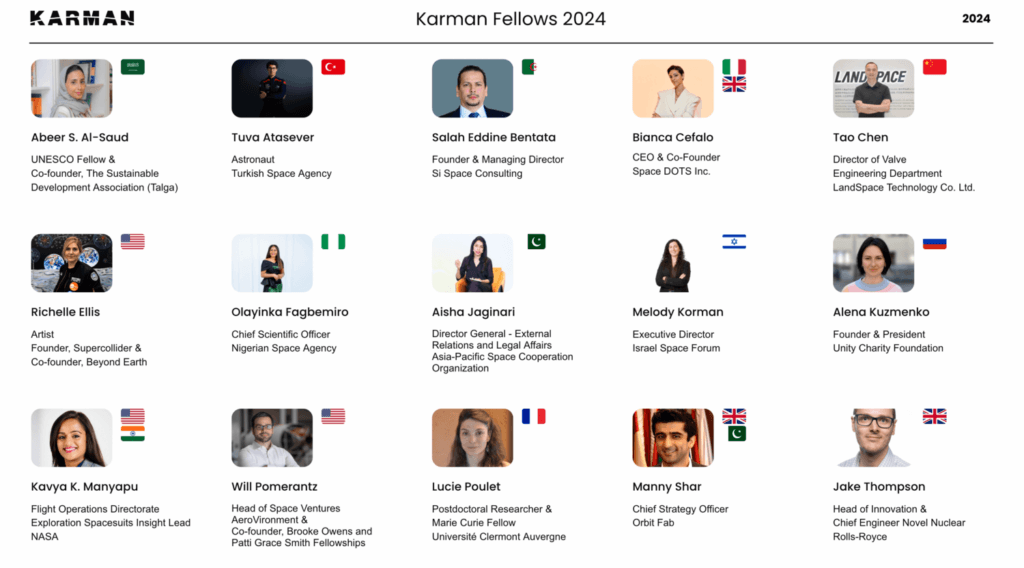 Karman Project Announces 2024 Fellowship Global Space Leaders ...